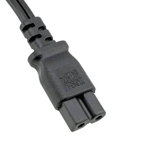 IEC C Foot Universal Power Cord With UL Approvals One Prong Wider One Side Squared Off