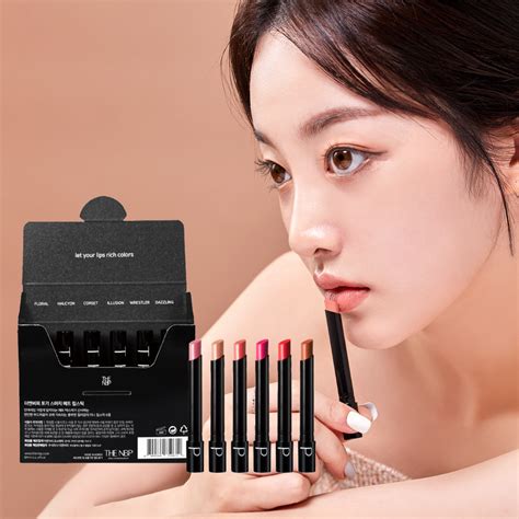 Foggy Smudge Texture 6 Mini Matte Lipstick Set That Fit Travel Makeup