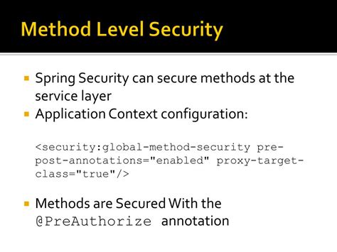 Ppt Spring Security 30 Powerpoint Presentation Free Download Id2376144