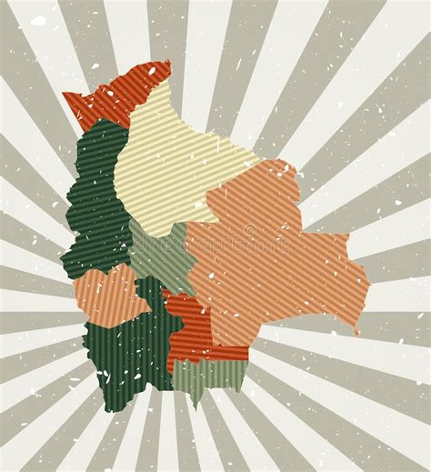Bolivia Vintage Map Stock Vector Illustration Of Geography 260118092