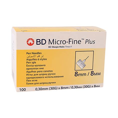 Bd Microfine Pen Needles 30g 8mm 100 Pack Med365