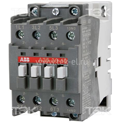 A26-30-10, 220V AC 1SBL241001R8010 ABB Контактор 3п 26A AC-3, Uкат ...