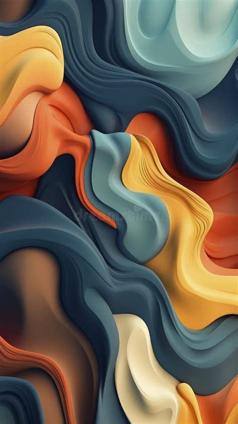 Experiment With Fluid Shapes And Organic Forms In A Modern Abstract