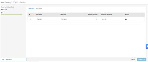 Putaway Reverse Pickup Items New Flow Unicommerce Support Portal