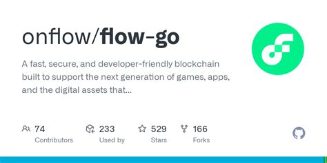 GitHub Onflow Flow Go A Fast Secure And Developer Friendly Blockchain Built To Support The