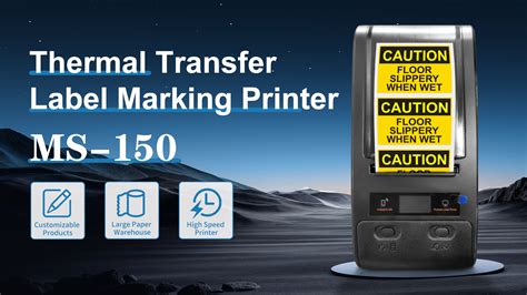 Ms 150 Thermal Transfer Label Printer For Machine Hazard Warning Label