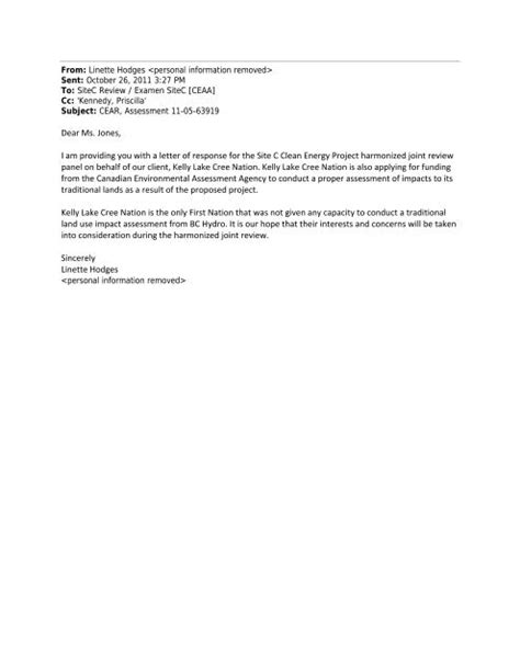 Dear Ms Jones I Am Providing You With A Letter Of Response For The