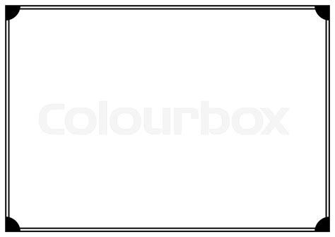 Vector Page Border A Design For Project Stock Vector Colourbox
