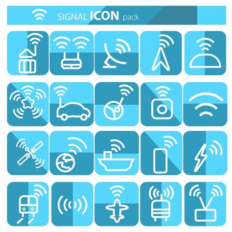 Connection Signal Icon Pack Vector Illustration 39662031 Vector Art At