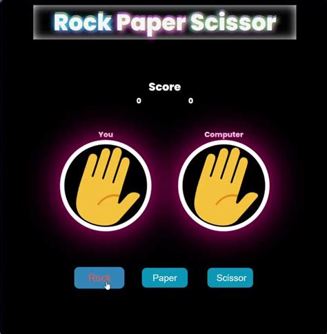 Bishnu Chalise On Linkedin Simple Beginner Game Project Rock Paper Scissor Live Preview