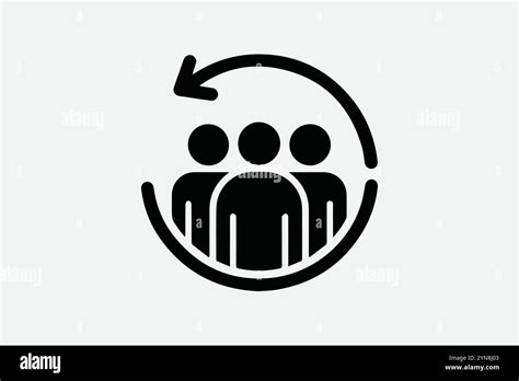 Vector Illustration Of Customer Staff And Employee Outline Icon Easily Editable Stock Vector