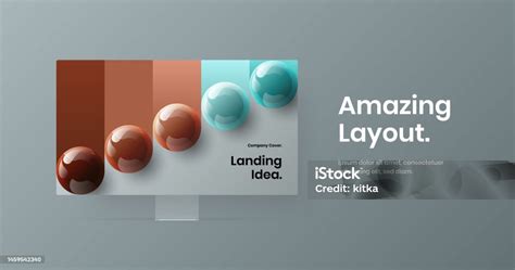 프리미엄 웹 사이트 화면 디자인 벡터 템플릿입니다 격리된 디스플레이 모형 웹 프로젝트 그림입니다 0명에 대한 스톡 벡터 아트 및 기타 이미지 Istock