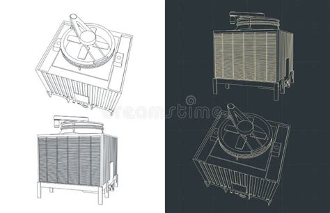 Cooling Tower Illustration Stock Vector Illustration Of Tower 234113416