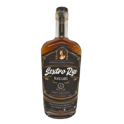 Sextro Black Label Rye 750 Ml Keg N Bottle