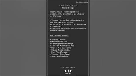Web Development Interview Question Session Storage Webdevelopment