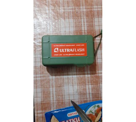 Налобный аккумуляторный фонарь Ultraflash E150 220В, черный, CREE 3Вт ...