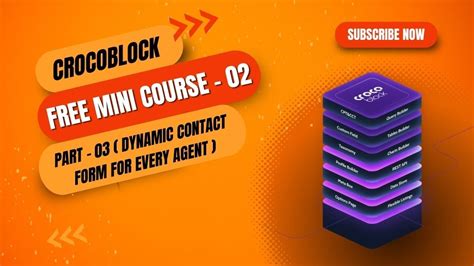 Crocoblock Free Mini Course 02 Part 03 Dynamic Contact Form For
