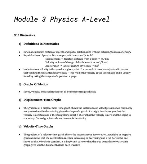 OCR A Level Physics Module Notes Etsy OCR A Level Physics Module Notes Etsy