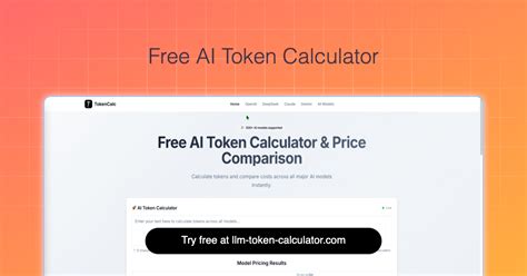 Free Ai Token Calculator Compare Llm Pricing Openai Deepseek And More