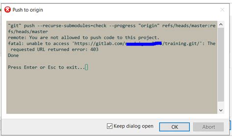 Git Gitlab You Are Not Allowed To Push Code To This Project Stack