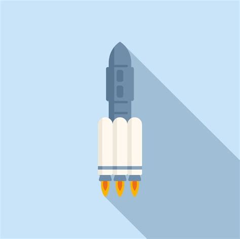 Premium Vector | Smoke rocket icon flat vector space fire future idea