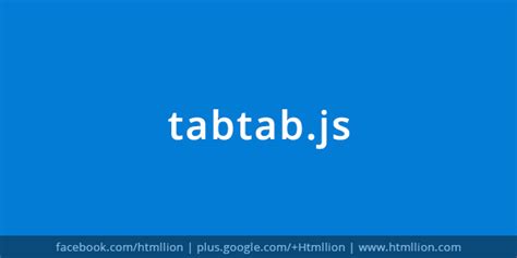 tabtab js jquery animated tabs plugin html lion