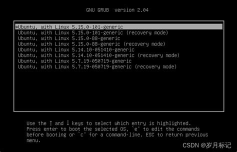 ubuntu切换内核版本 csdn博客
