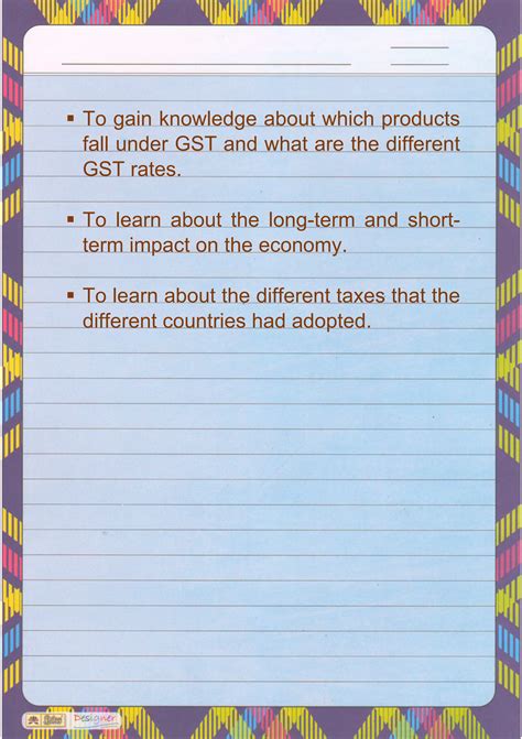Economics Class CBSE Project On GST Goods And Services Tax PDF Commodities Economy