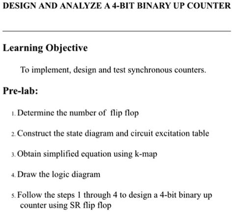 SOLVED Titlewithtopic Design And Analysis Of A Bit Binary Up Counter