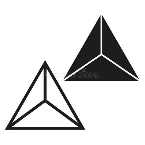 Abstract Geometric Pyramids Black Triangular Shapes Modern Design