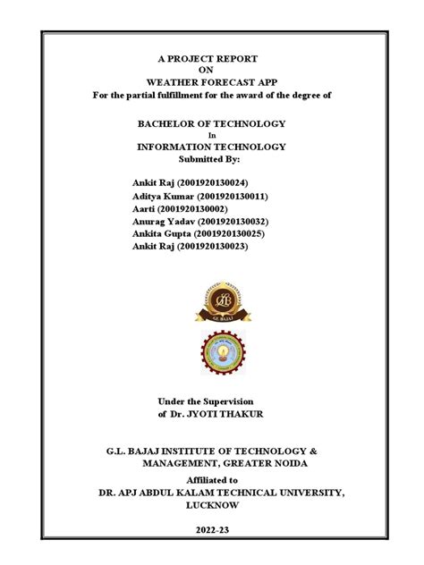 Mini Project Report Pdf Radar Weather Satellite