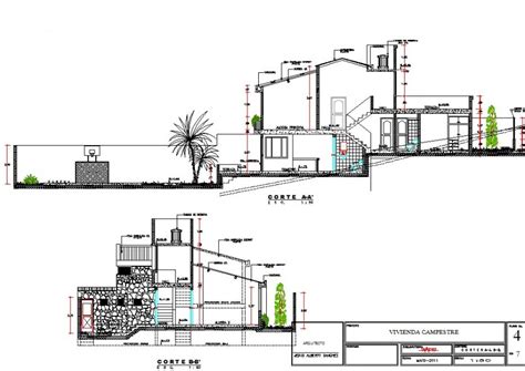 Club House Section Detail 2d View Cad Construction Block Layout Autocad File Block Layout