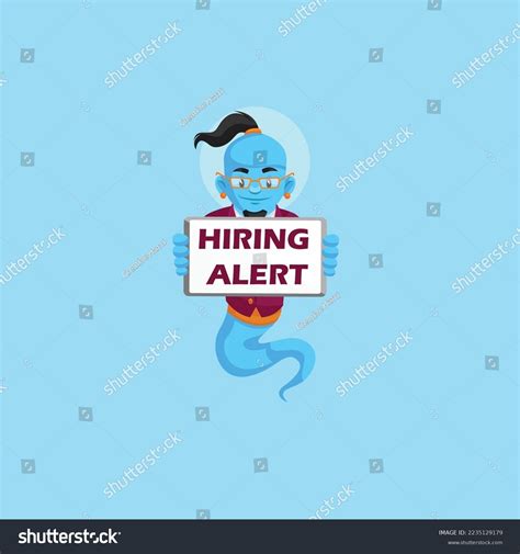Hiring Alert Vector Mascot Logo Template Stock Vector Royalty Free 2235129179 Shutterstock