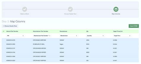 BOM Tool For Electronic Components Bill Of Materials Batch Sourcing