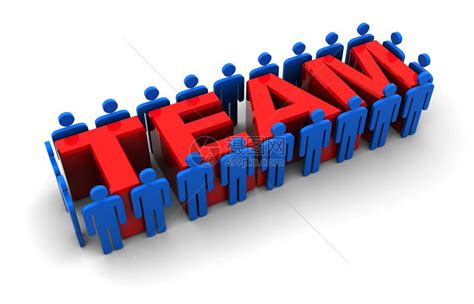 以白色背景显示团队符号的3d插图高清图片下载 正版图片303337705 摄图网