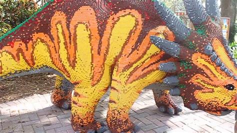 Huge Dinosaur Made Out Of Legos At Legoland Youtube