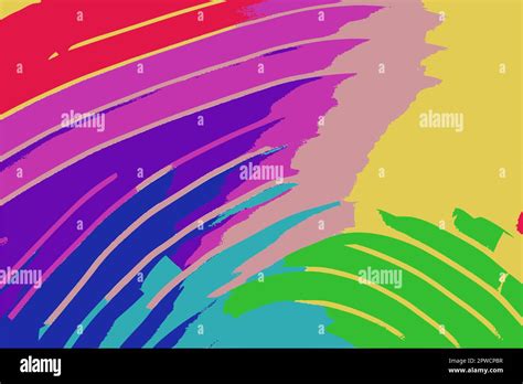 An Abstract Rainbow Background Vector Illustration Stock Vector Image