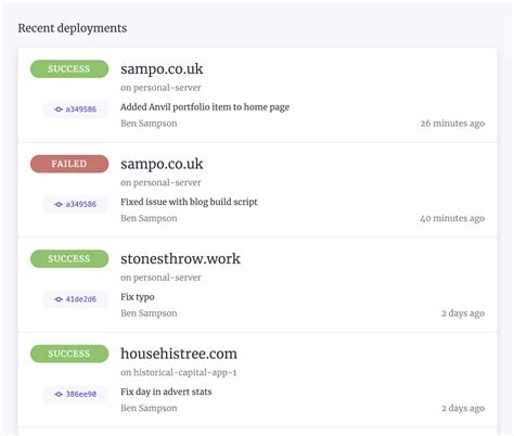 announcing anvil a deployment dashboard for laravel forge ben