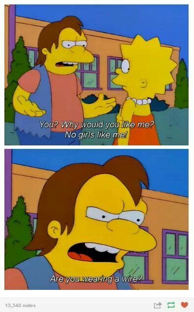 Hahah My First Thought Simpsons Funny Nelson Simpsons Simpsons Art