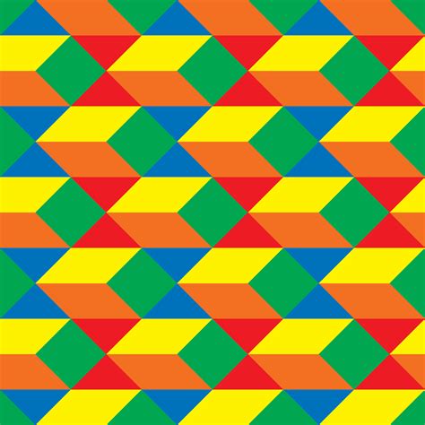 Primary Colors Are Blue Red Yellow Secondary Colors Are Purple Orange Green Geometric
