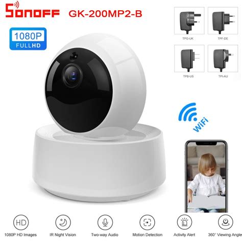 Sonoff Gk 200mp2 B 1080p Hd мини Wifii камера Умный дом Беспроводная Ip камера 360 ИК Ночное