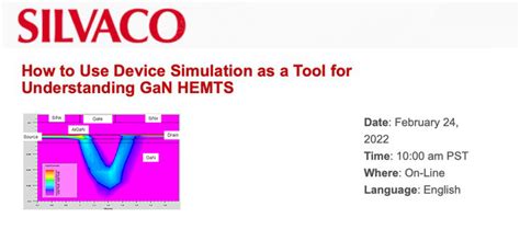 How To Use Device Simulation As A Tool For Understanding Gan Hemts Marketing Eda