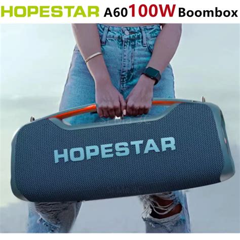 HOPESTAR A60 100W Bass Column Wireless Bluetooth Speaker Portable ...