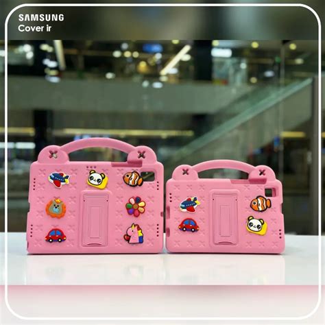 خرید و قیمت قاب چمدانی فانتزی دستگیره دار مناسب برای تبلت سامسونگصورتی