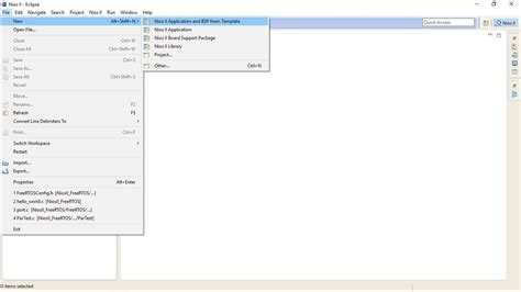 Nios Iie Gen2 Processors And Freertosv900 In Quartus 1700 Fpga Lover