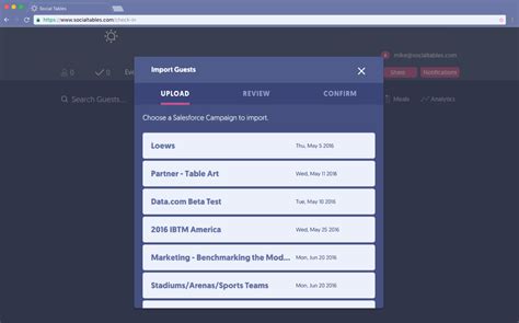 Salesforce Integration With Social Tables Diagramming