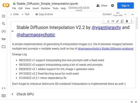 Нейросеть Stable Diffusion Simple Interpolation