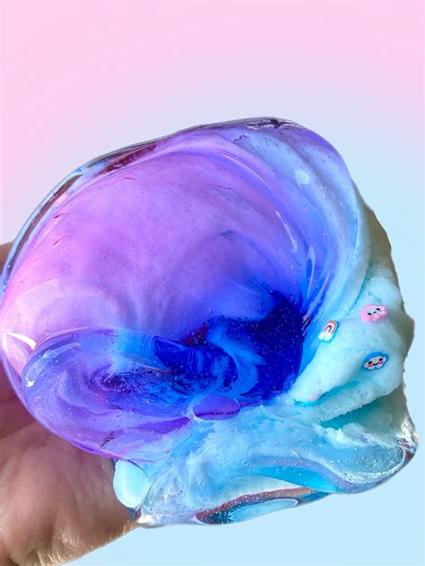 Axolotl Rainbow Slime Bubblegum Scented Cloud Dough Slime Etsy