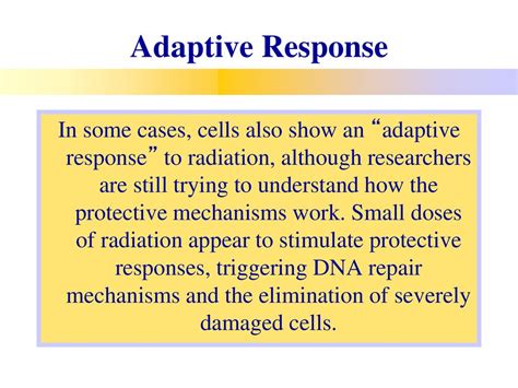 Adaptive Response To Low Dose Radiation Ppt Download