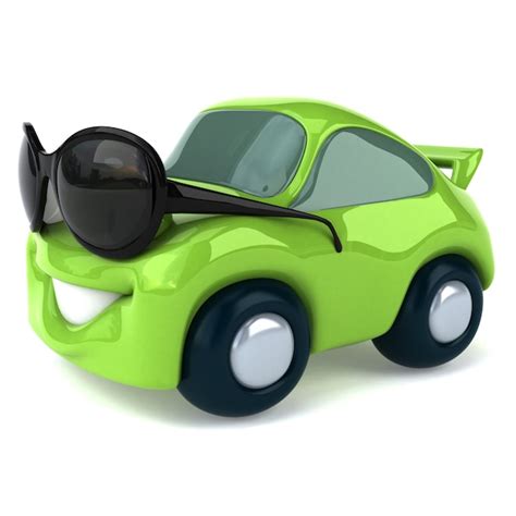 Premium Photo Green Car 3d Illustration